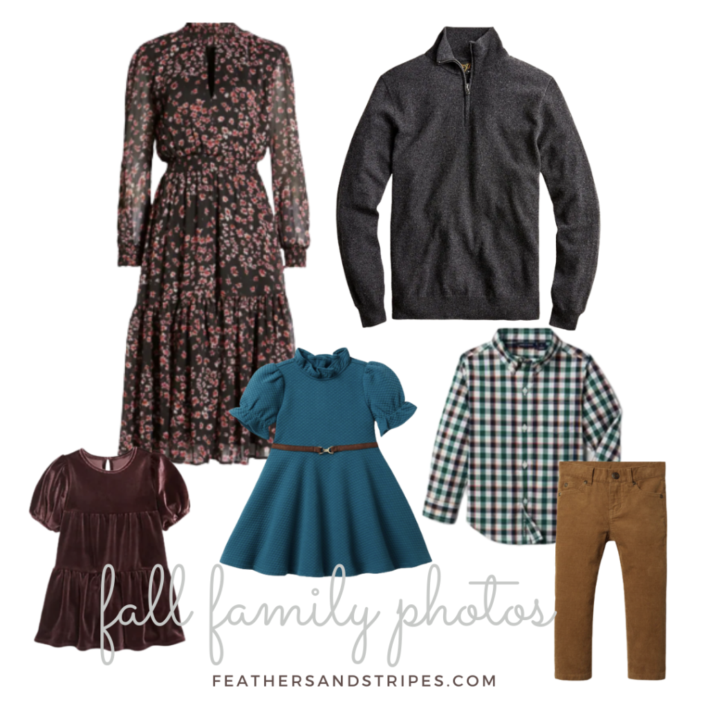 What to Wear for Fall Family Pictures (Easy Outfits) | Feathers and Stripes